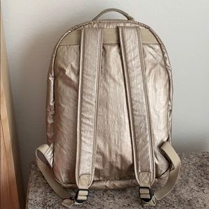 Kipling | Bags | Kipling Metallic Gold Backpack | Poshmark
